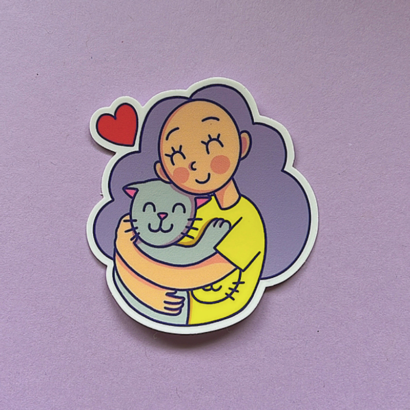 Pet Love Sticker Wadani Art Pet Love Sticker Wadani Art